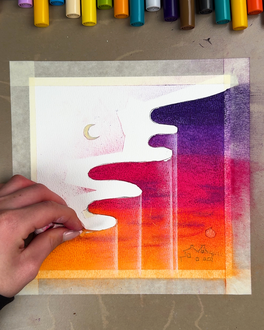 Drawing hack that makes every canvas magical 🖼️🎨