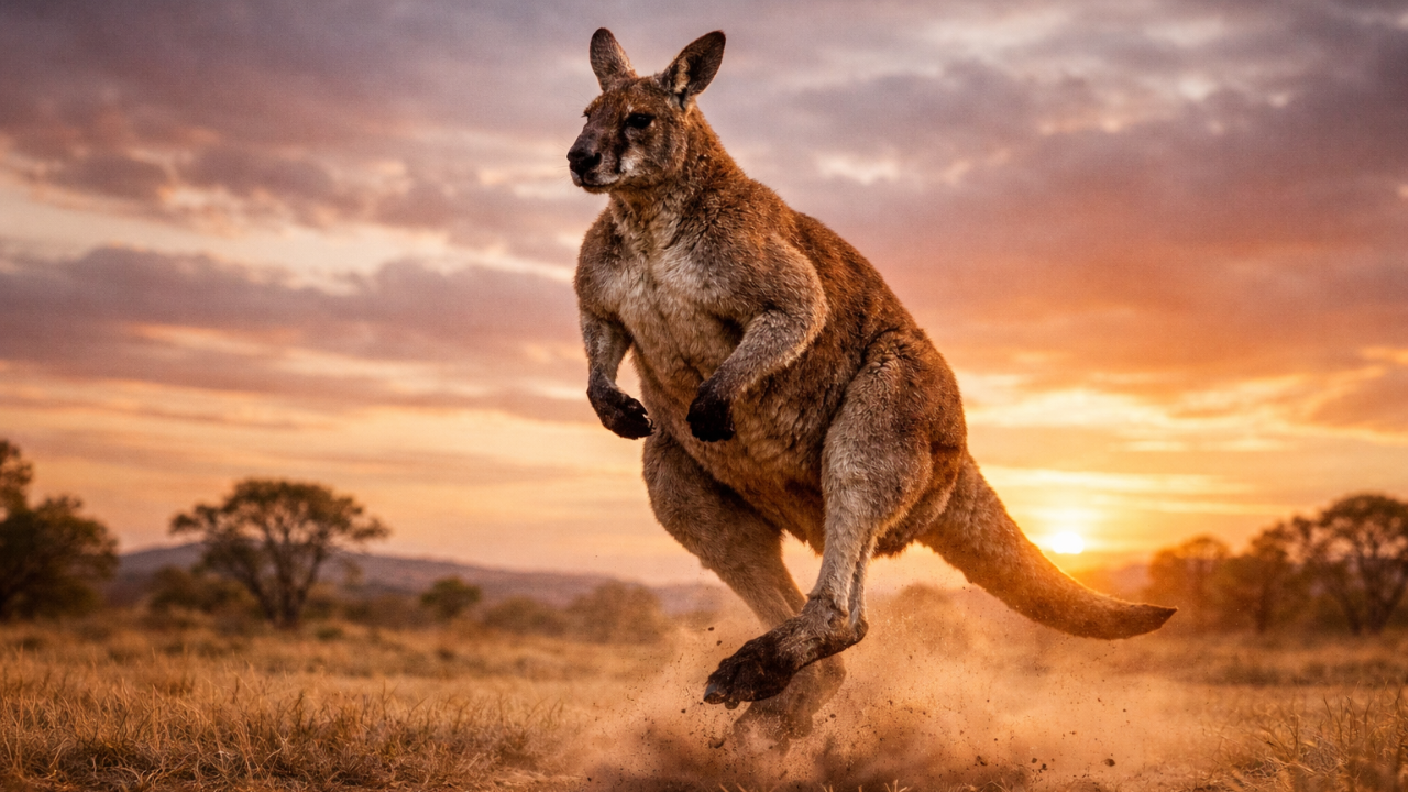 Weight is not an issue: How a 250kg kangaroo could still hop on two legs