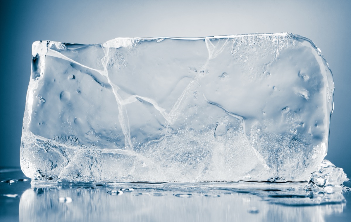 Frozen methane bubbles make this lake look like a portal to another world