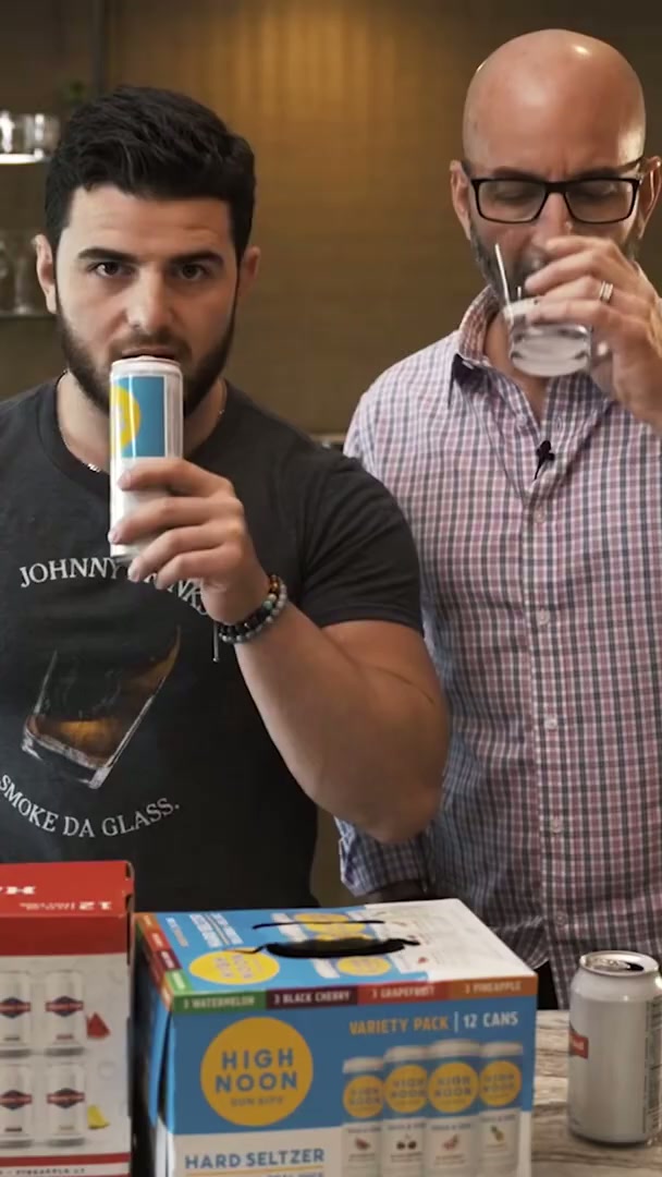 What's better, High Noon or Happy Dad seltzers? 🤷🏻‍♂️ #shorts