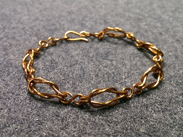 Wire copper unisex bracelet - Jewelry for both men and women 169