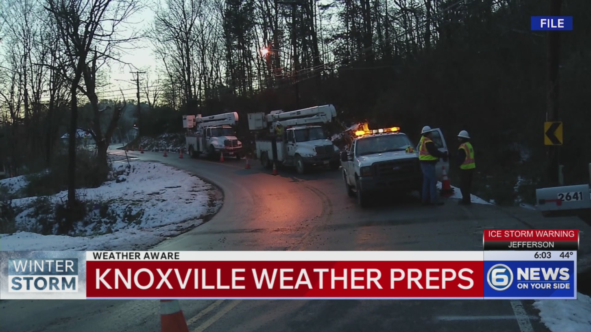 Residents urged to stay off icy roads as Knoxville braces for winter storm