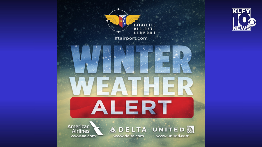 Lafayette Regional Airport advises to check flights due to inclement ...
