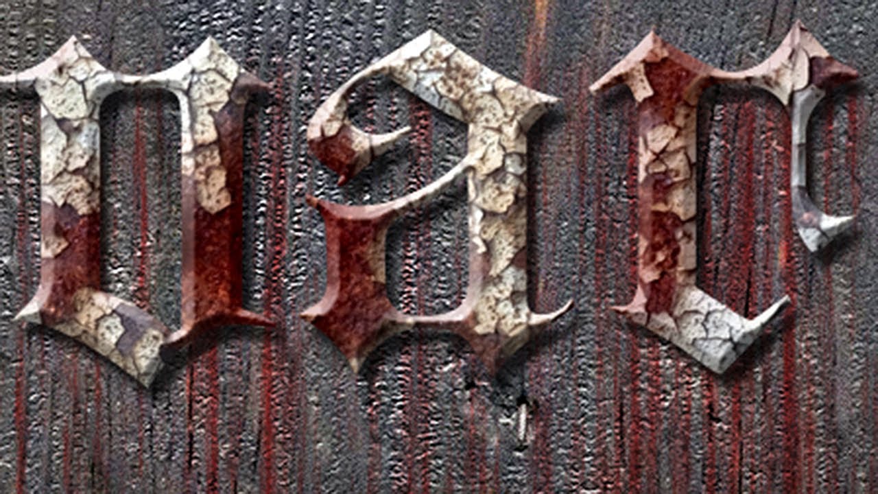 Photoshop tutorial: How to make a horrific, gothic text image