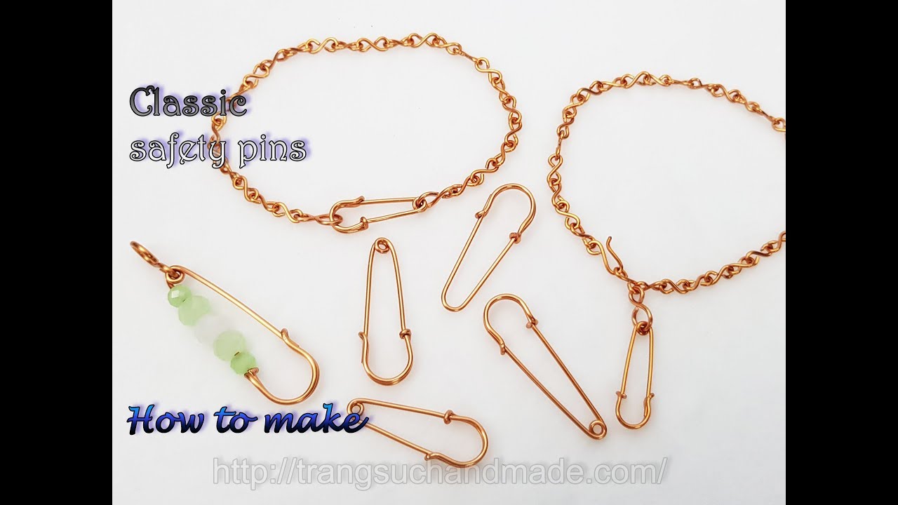 Classic safety pins - the simple way to create jewelry sets with the ...