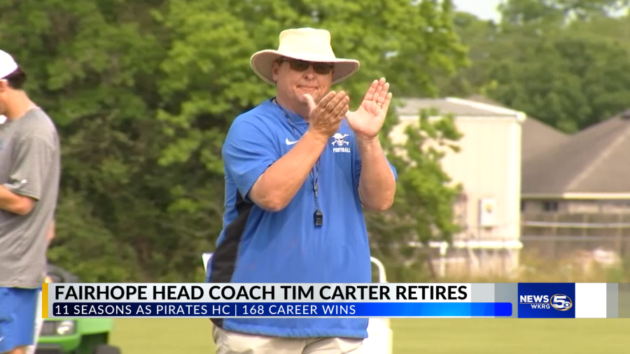 Fairhope head football coach Tim Carter retires