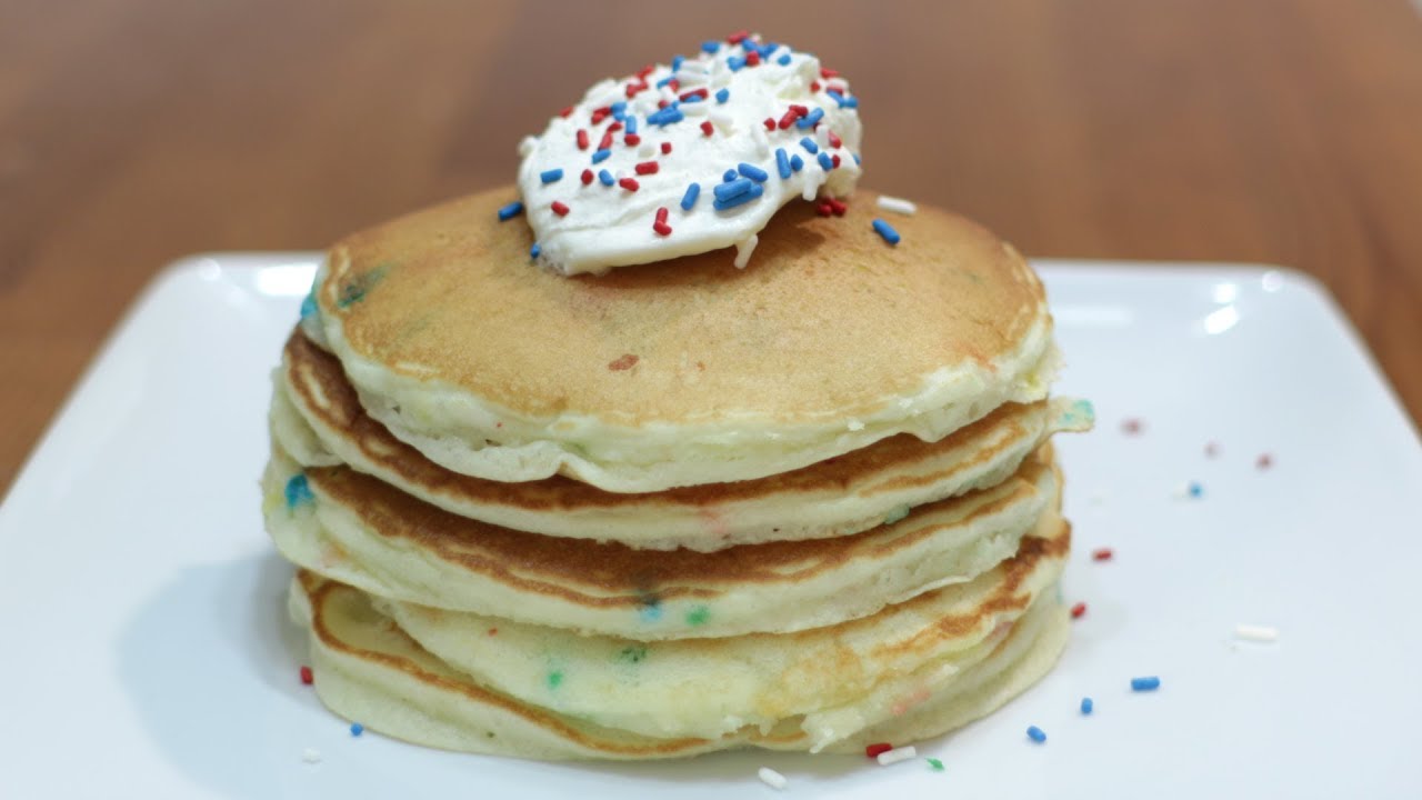 How to make cake mix pancakes | Easy Funfetti pancake recipe