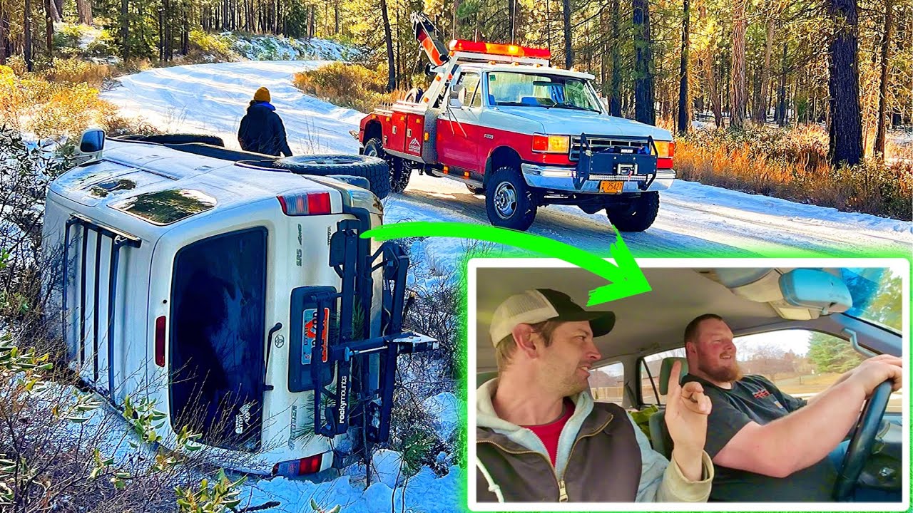 We flipped her car back over, then took it for a drive!