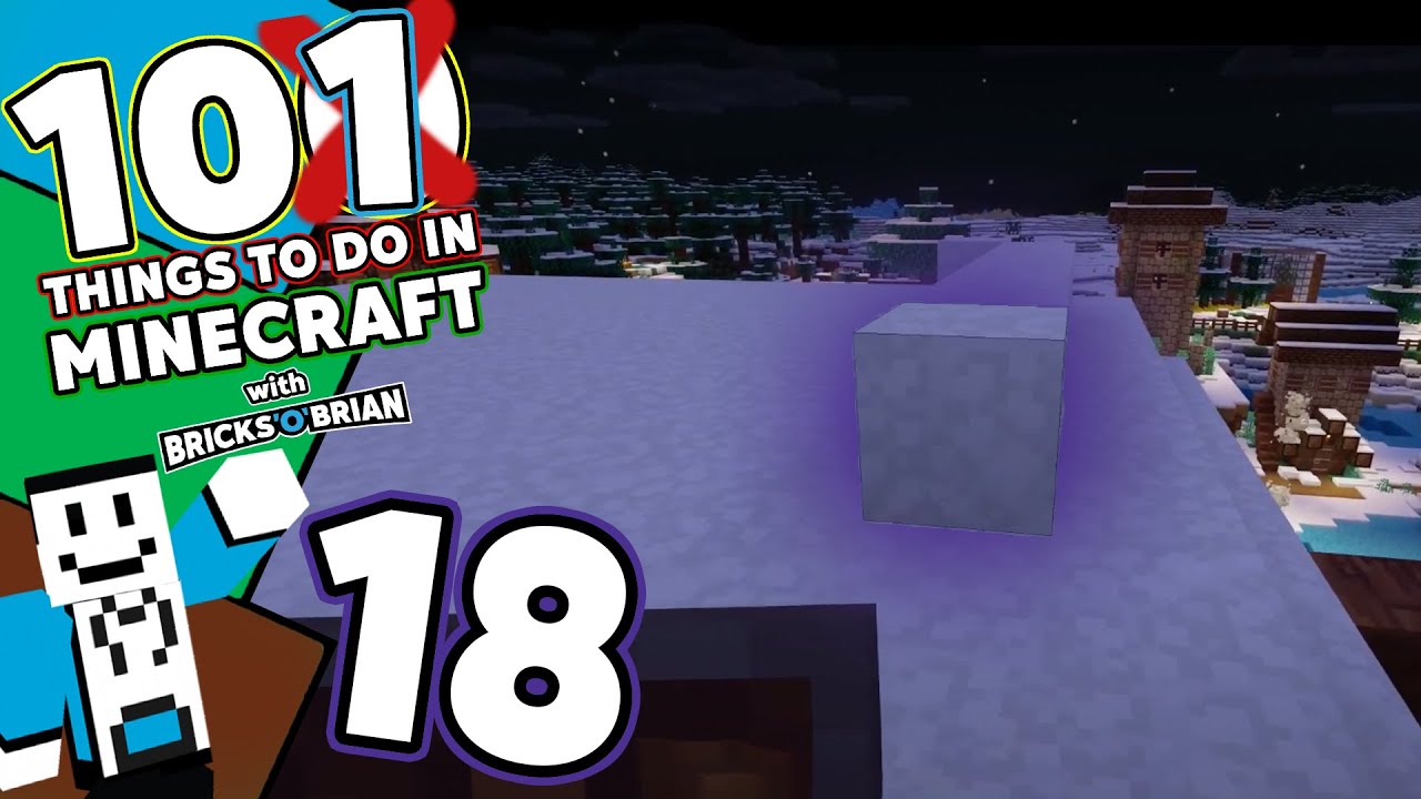 Building a big old snowman, part 1! - 101 things to do in Minecraft ...