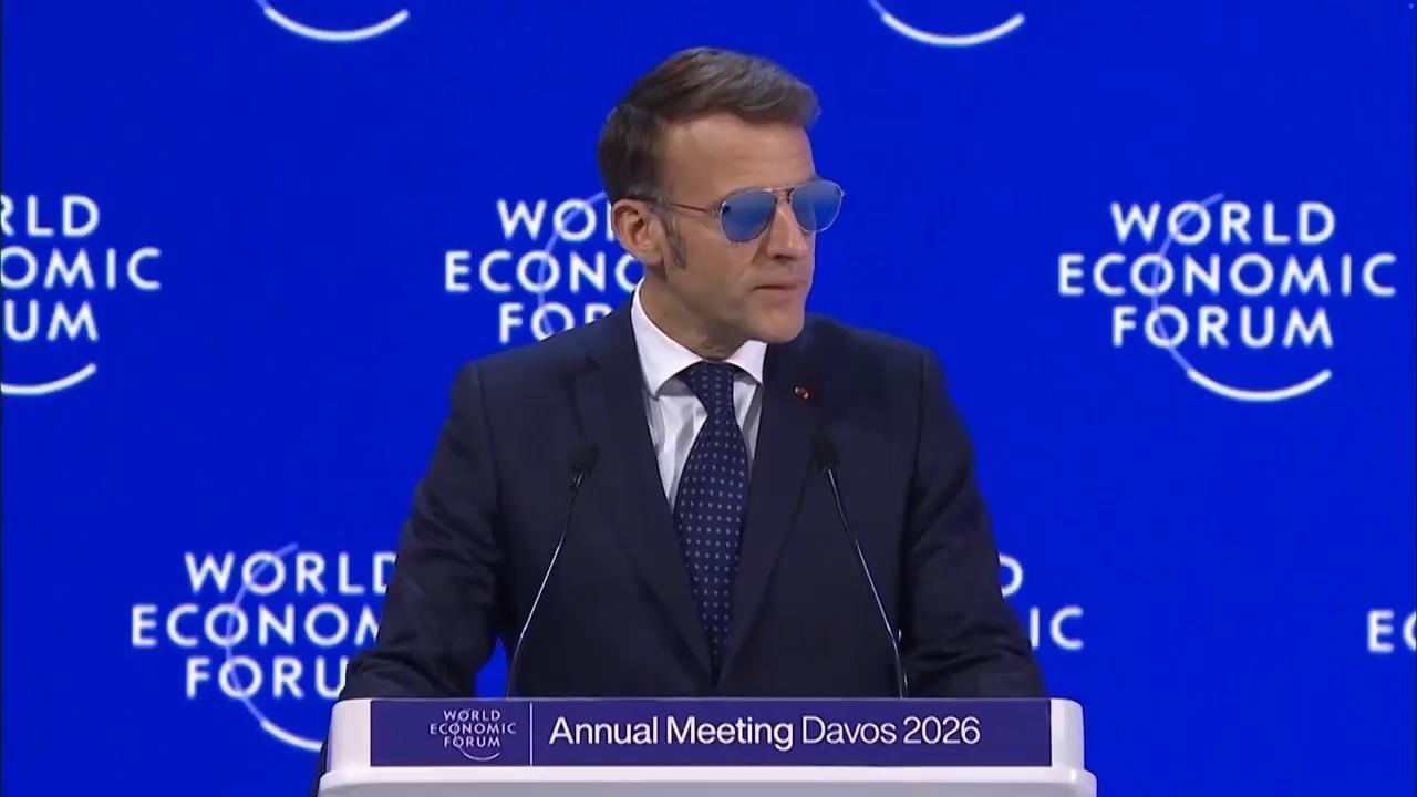 Macron's Davos sunglasses mean unexpected boom for company that makes them