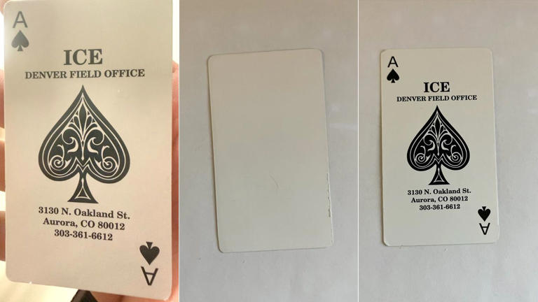 ICE launches investigation into ace of spade cards