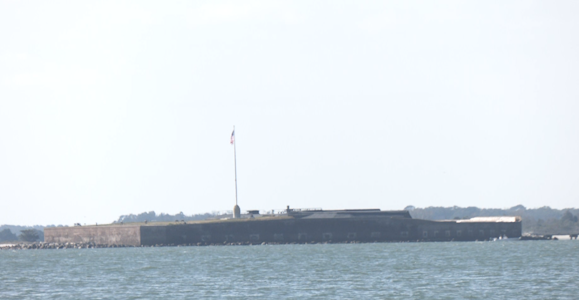 Fort Sumter sign warning of sea level rise taken down after executive order