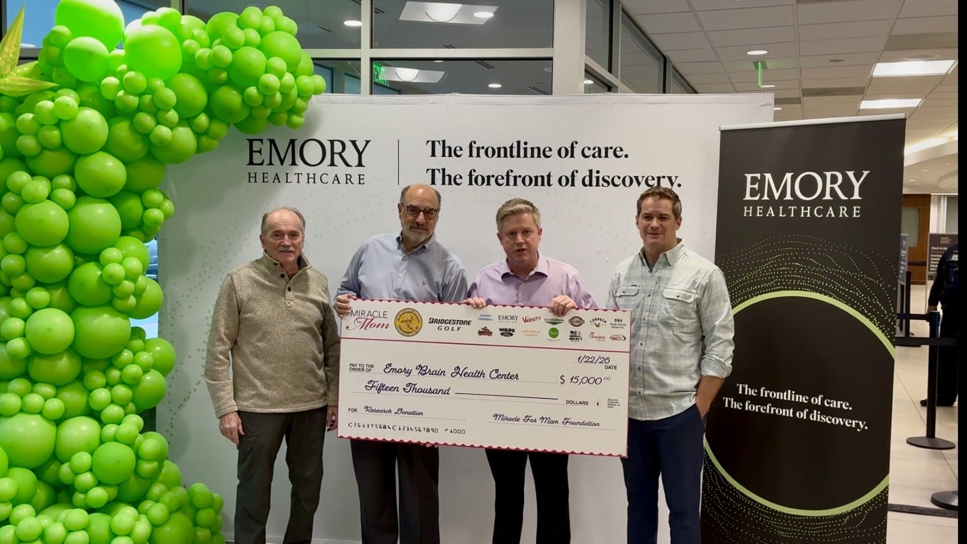 Miracle for Mom Foundation gives $15K to research brain diseases