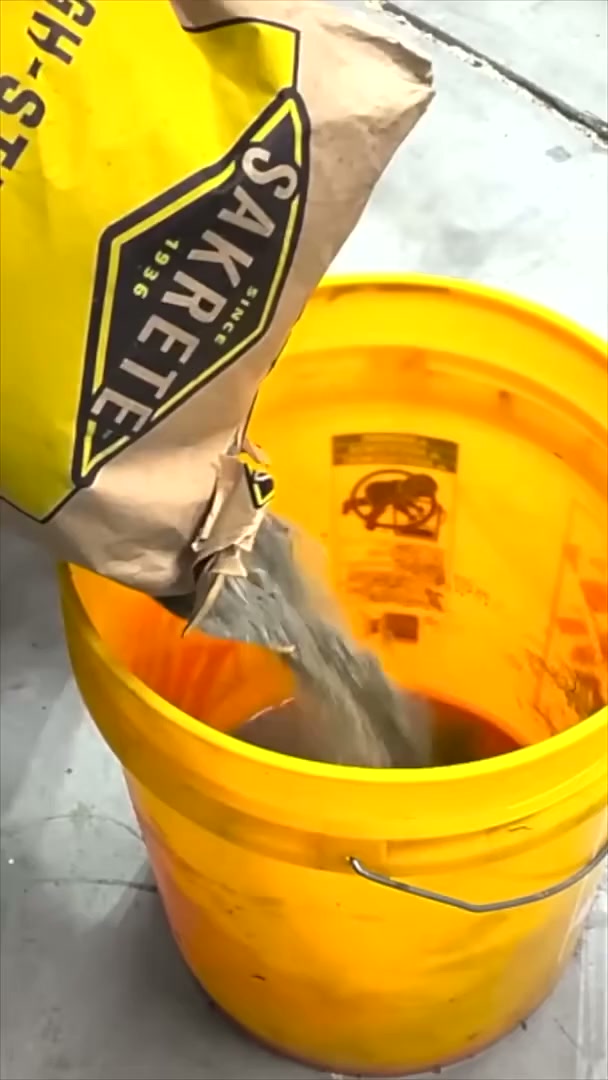 Stick 3 Dollar Tree brushes into concrete 👟😱