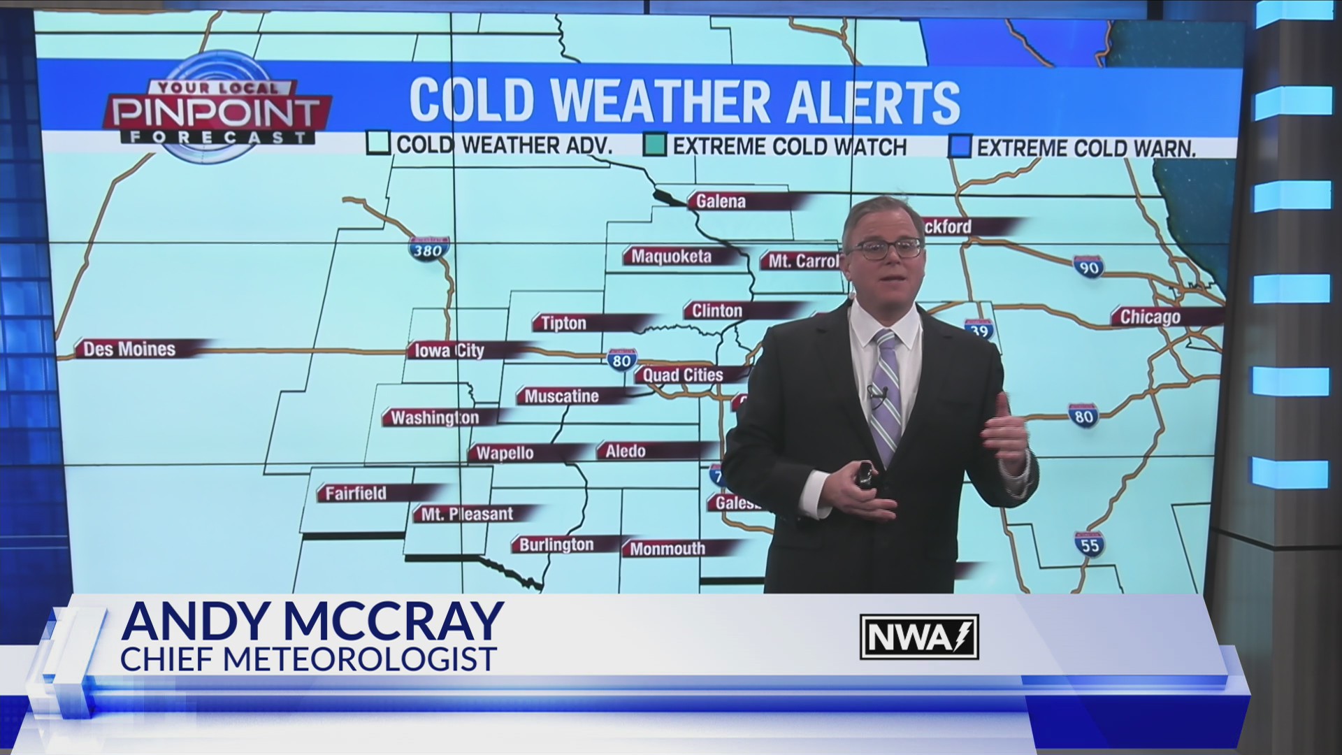 Cold weather advisory for Friday night's bitter cold wind chills