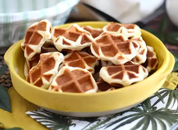Mini gaufres au chocolat