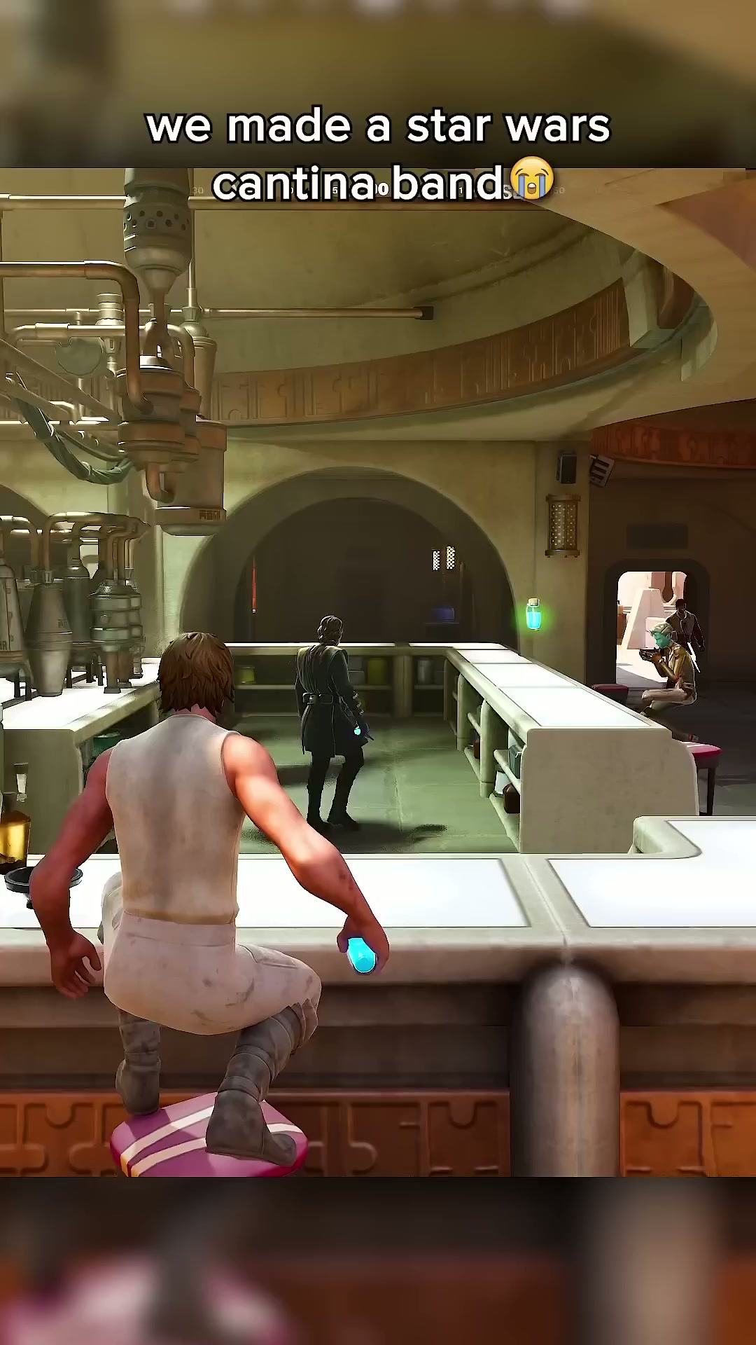 I started a cantina band in Fortnite