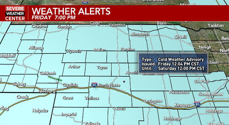 Weather alert day for dangerous cold & snow