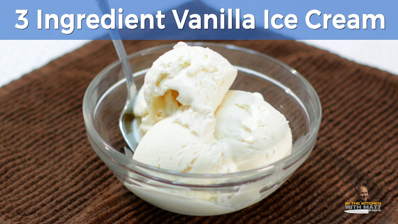 How to make ice cream | 3 ingredient vanilla ice cream | No machine