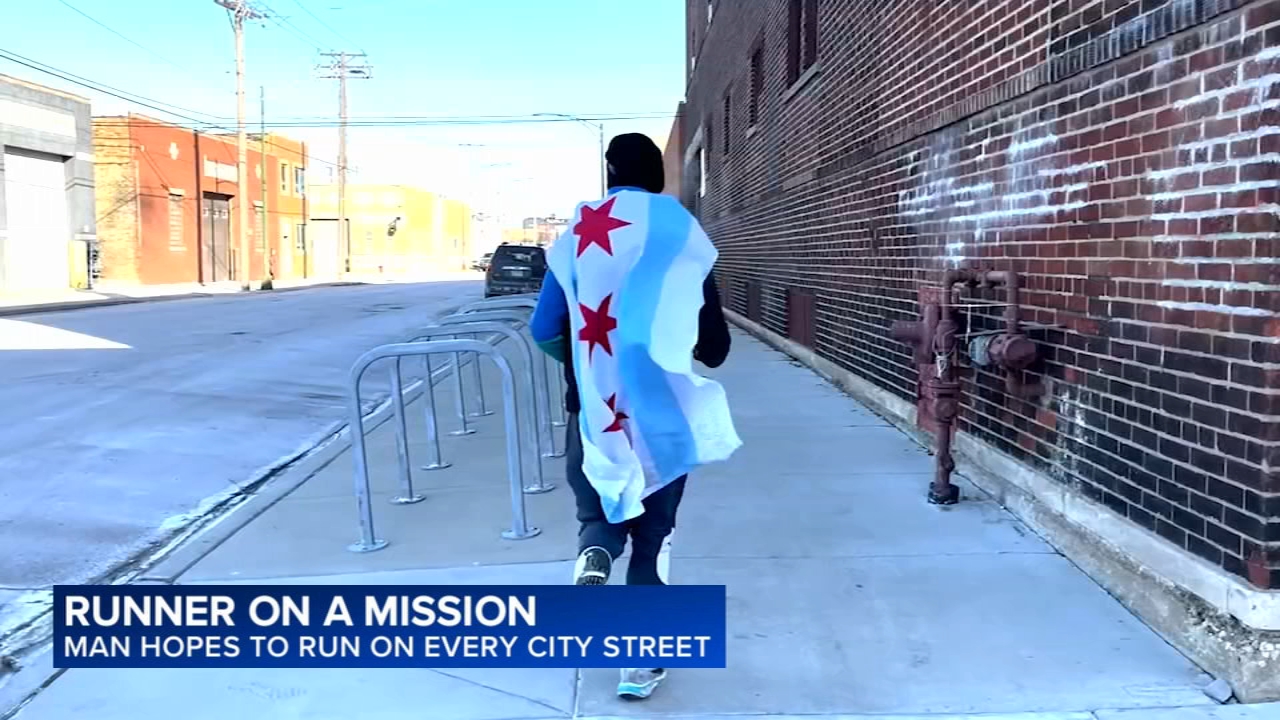 Man continues mission to run every single street in Chicago amid ...