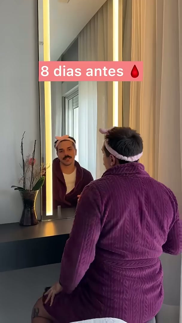 Imitando minha esposa na TPM