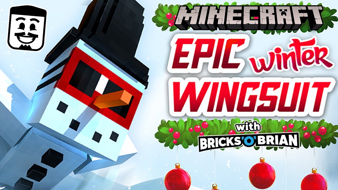 Minecraft epic winter wingsuit showcase!