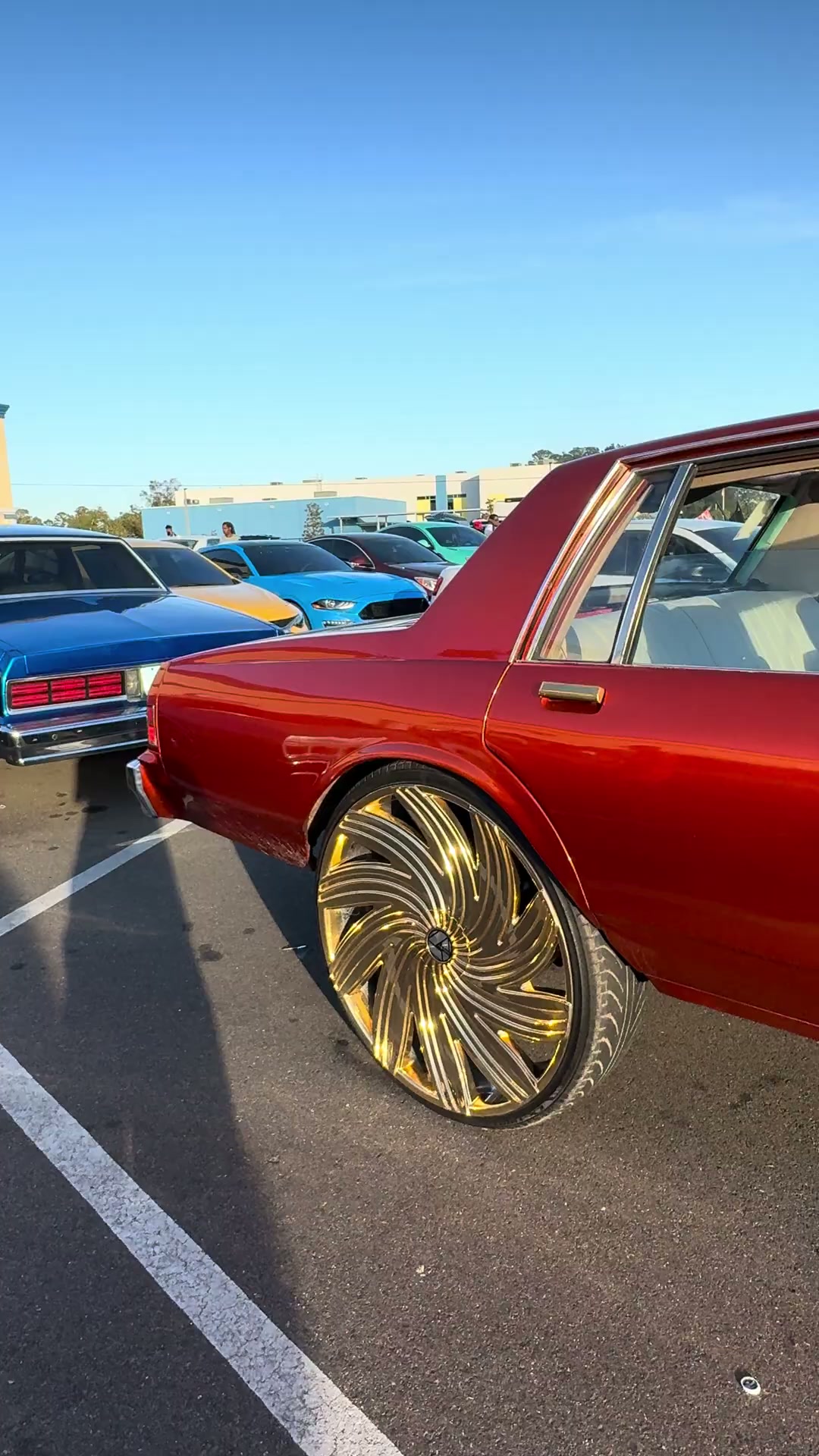 Candy orange Chevy gold on 32's