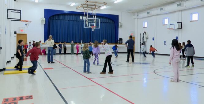 Will-Moore Elementary School does recess indoors
