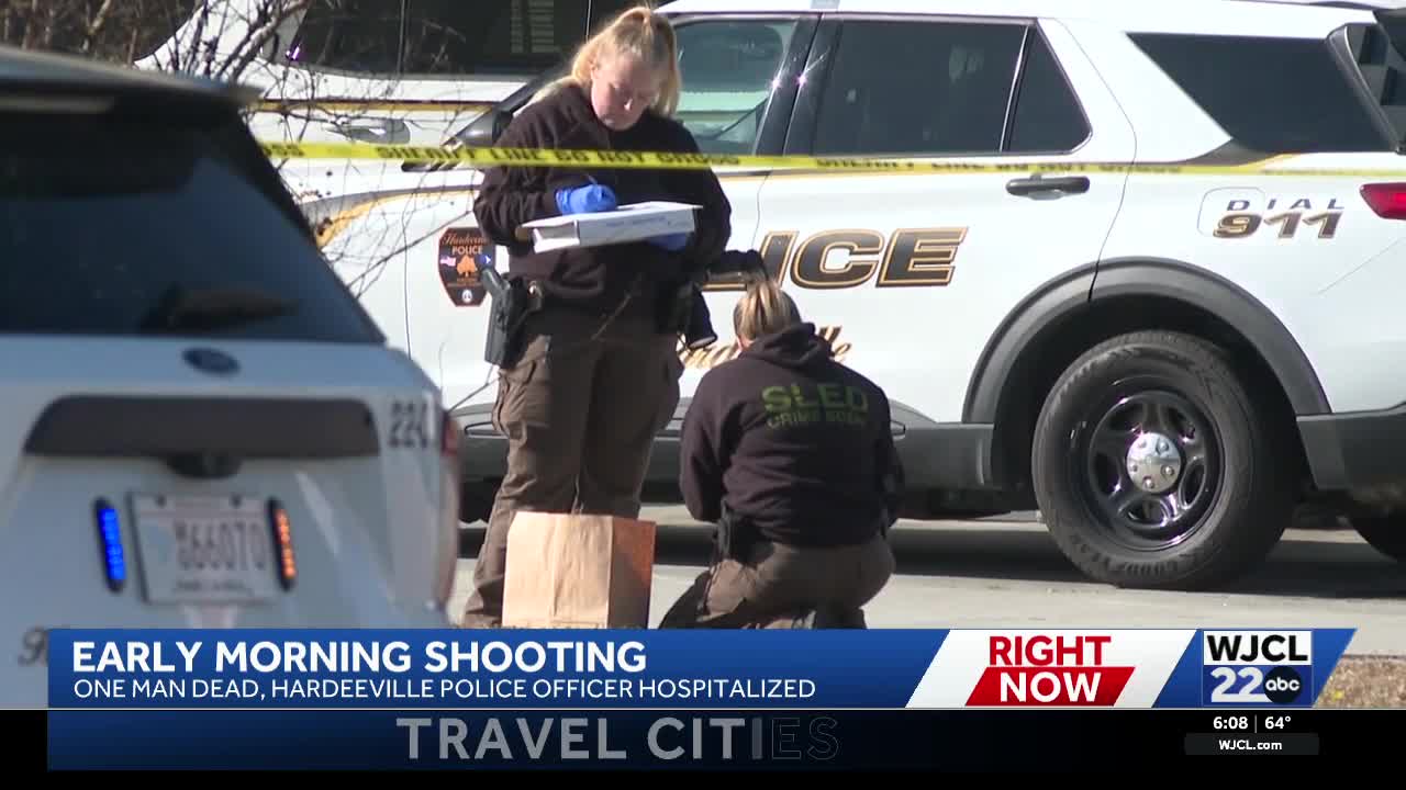 Man killed, police officer hospitalized after early-morning shooting in ...