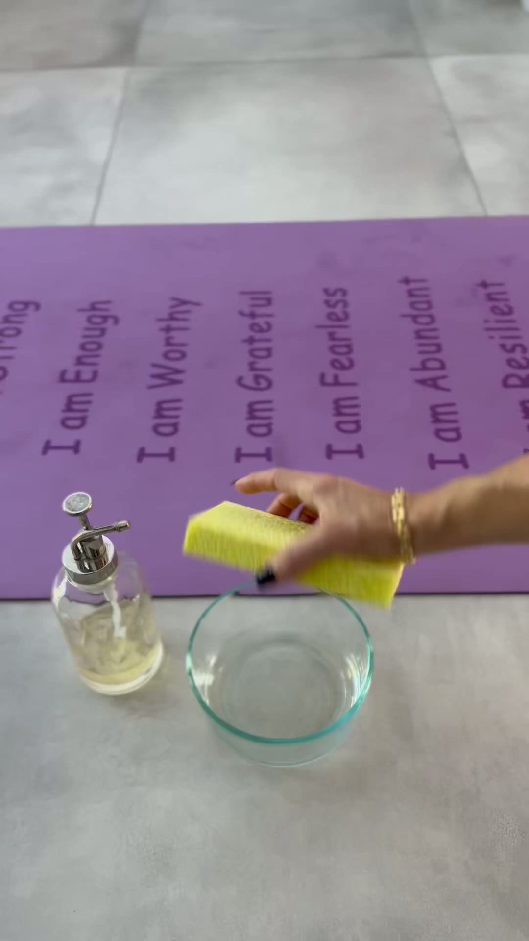 How to clean lotus mindset yoga mat