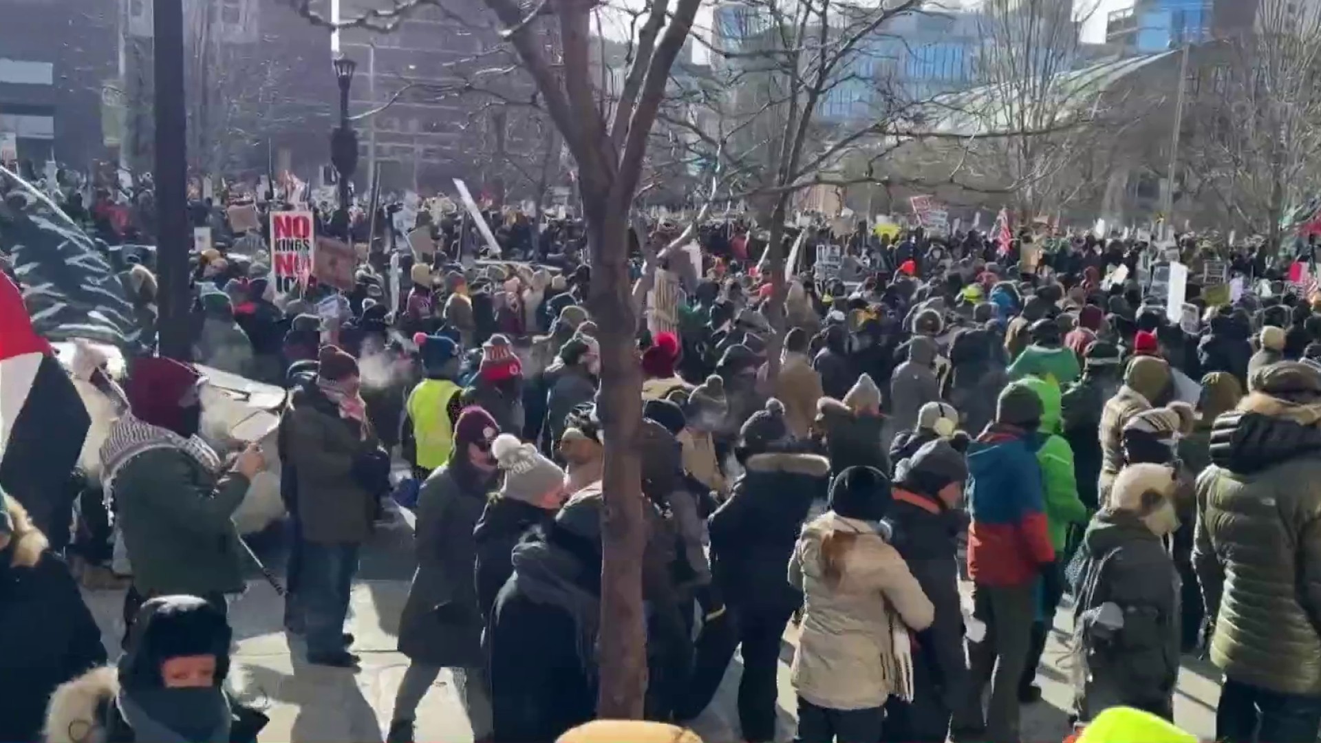 Thousands at anti-ICE protest in Minneapolis