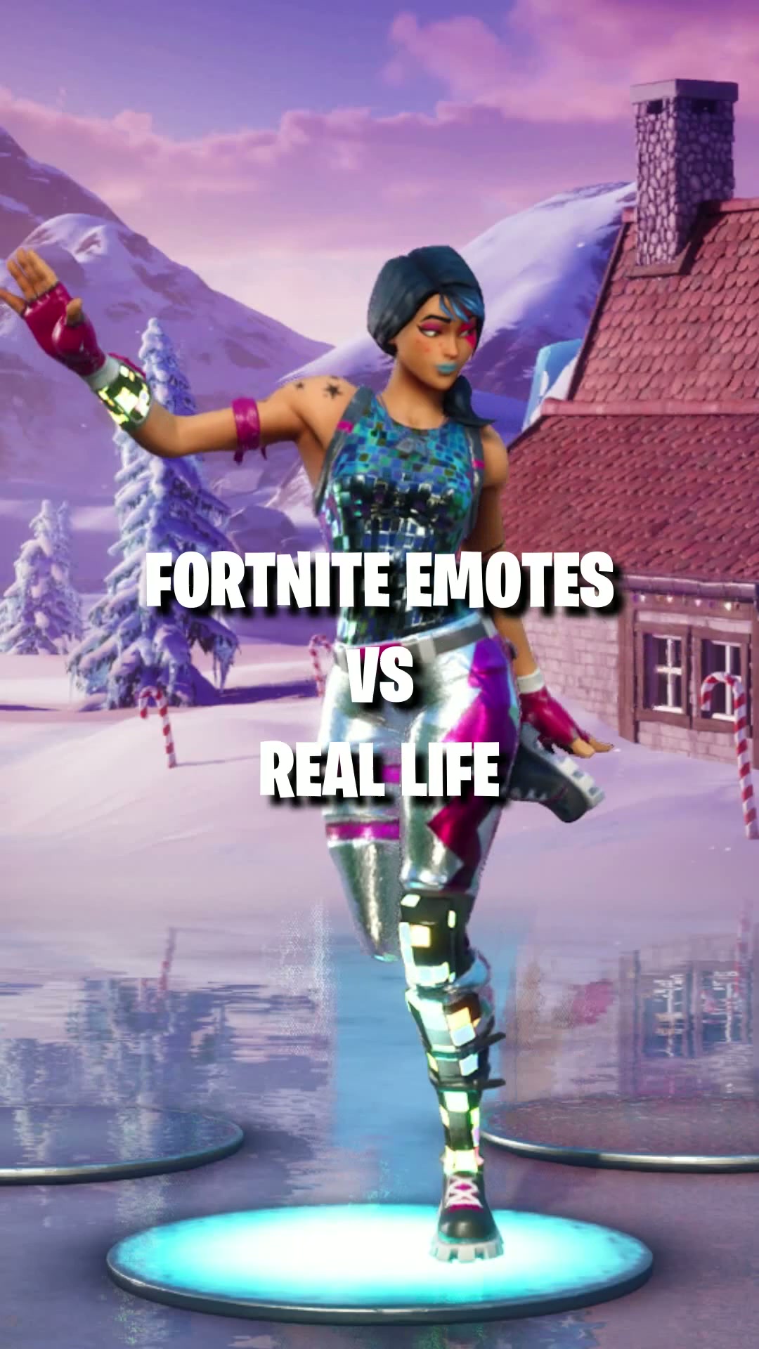 Fortnite EMOTES vs real life! 😳🤯 #shorts