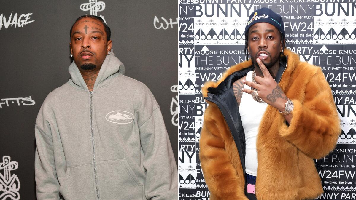 21 Savage & Fivio Foreign trade shots online over street status