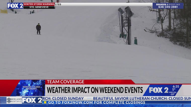 Cold weather alters weekend plans in St. Louis area