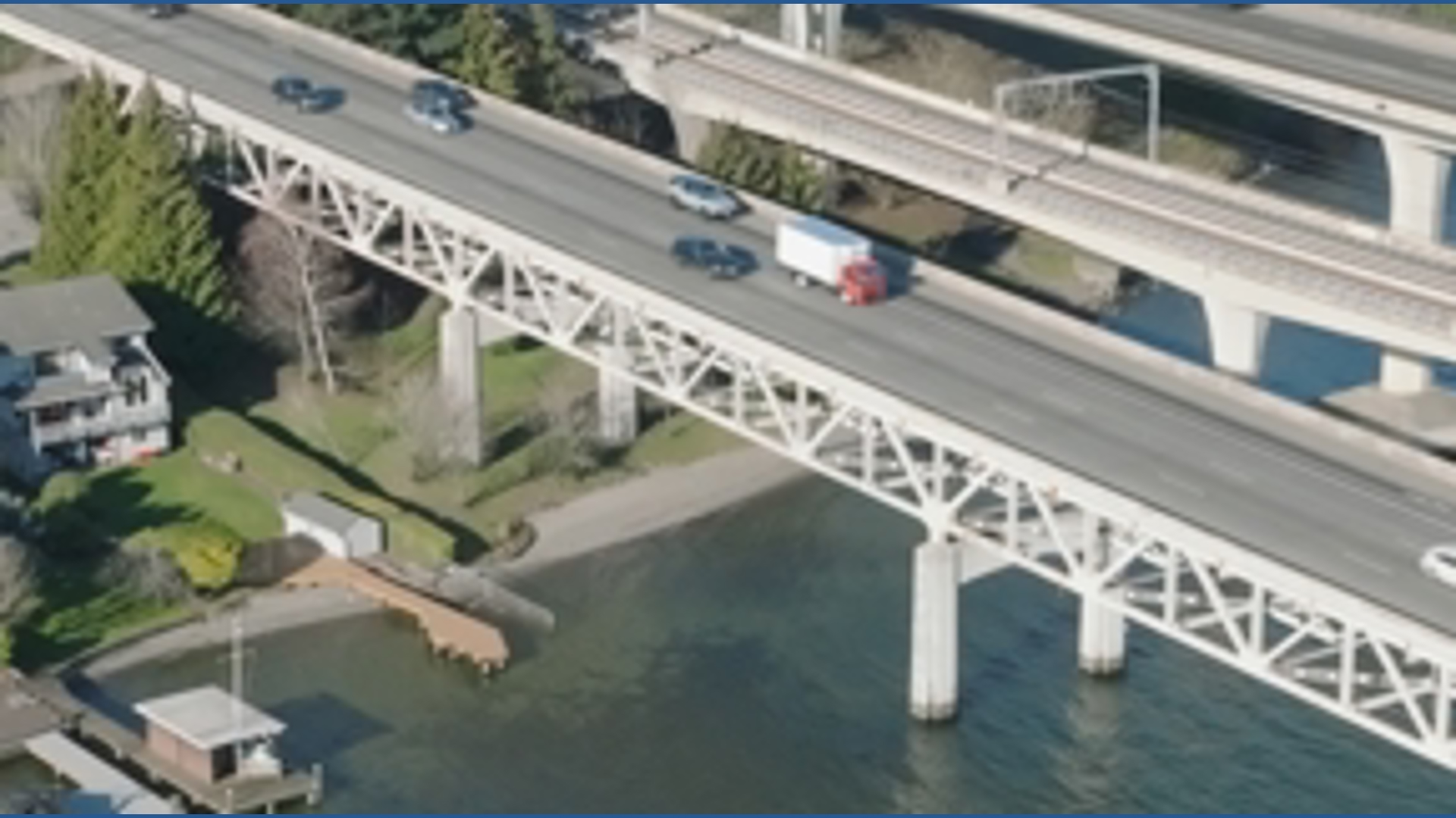 Aerial view of new Sound Transit Crosslake connection