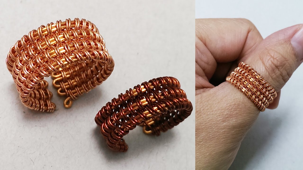 Making unisex ring adjustable size - DIY wire rings for men and women ...