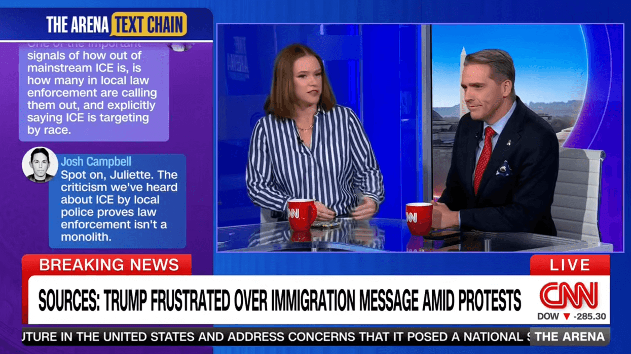 Conservative news pundit scolded into silence on CNN
