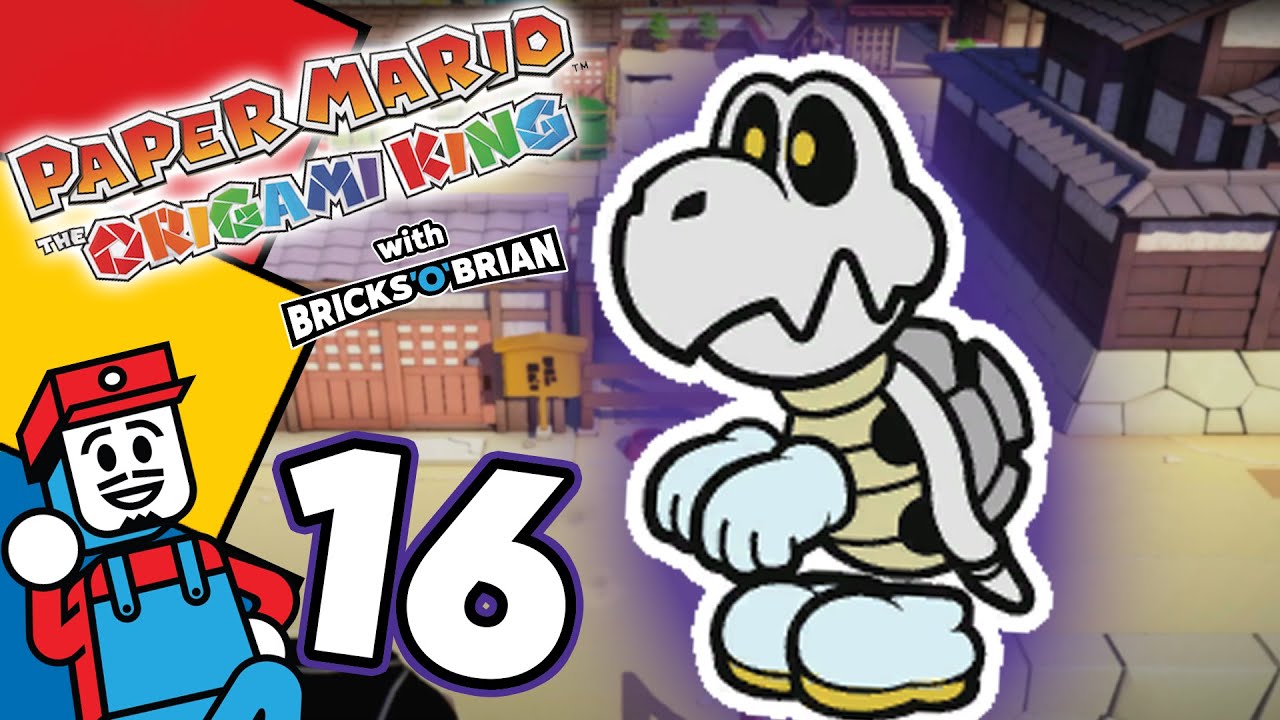 Shogun Studios tour! - Paper Mario Origami King with Bricks 'O' Brian