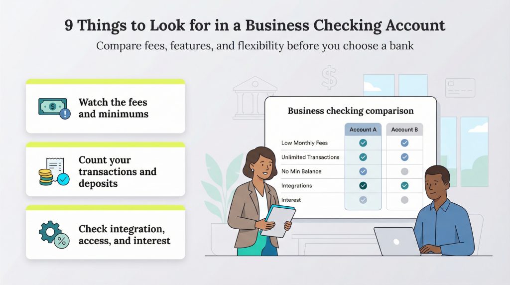 How to choose and open a business checking account