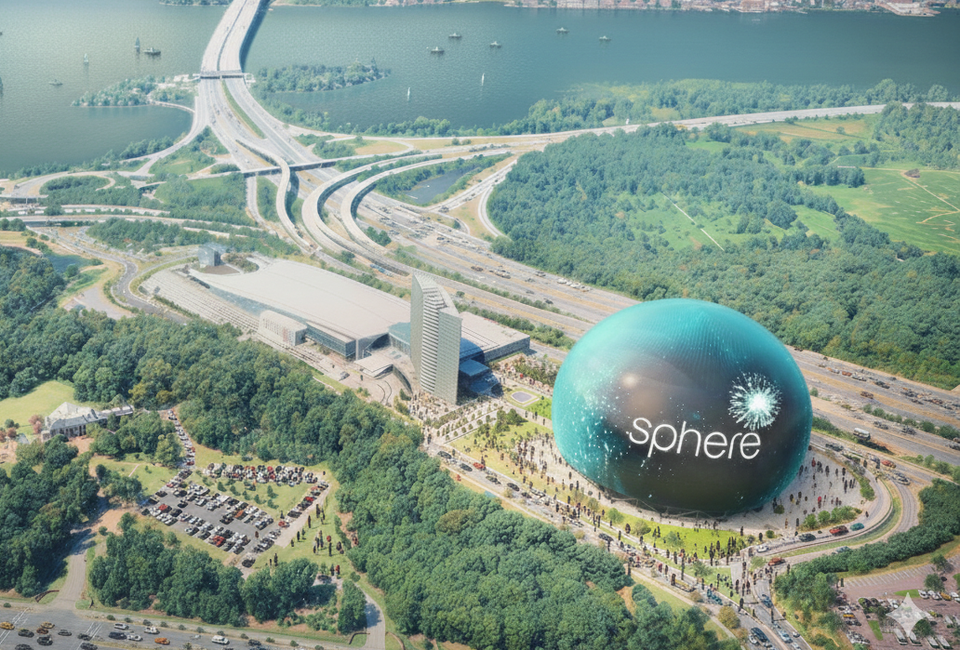 Sphere, a major new entertainment venue, has been proposed for National ...