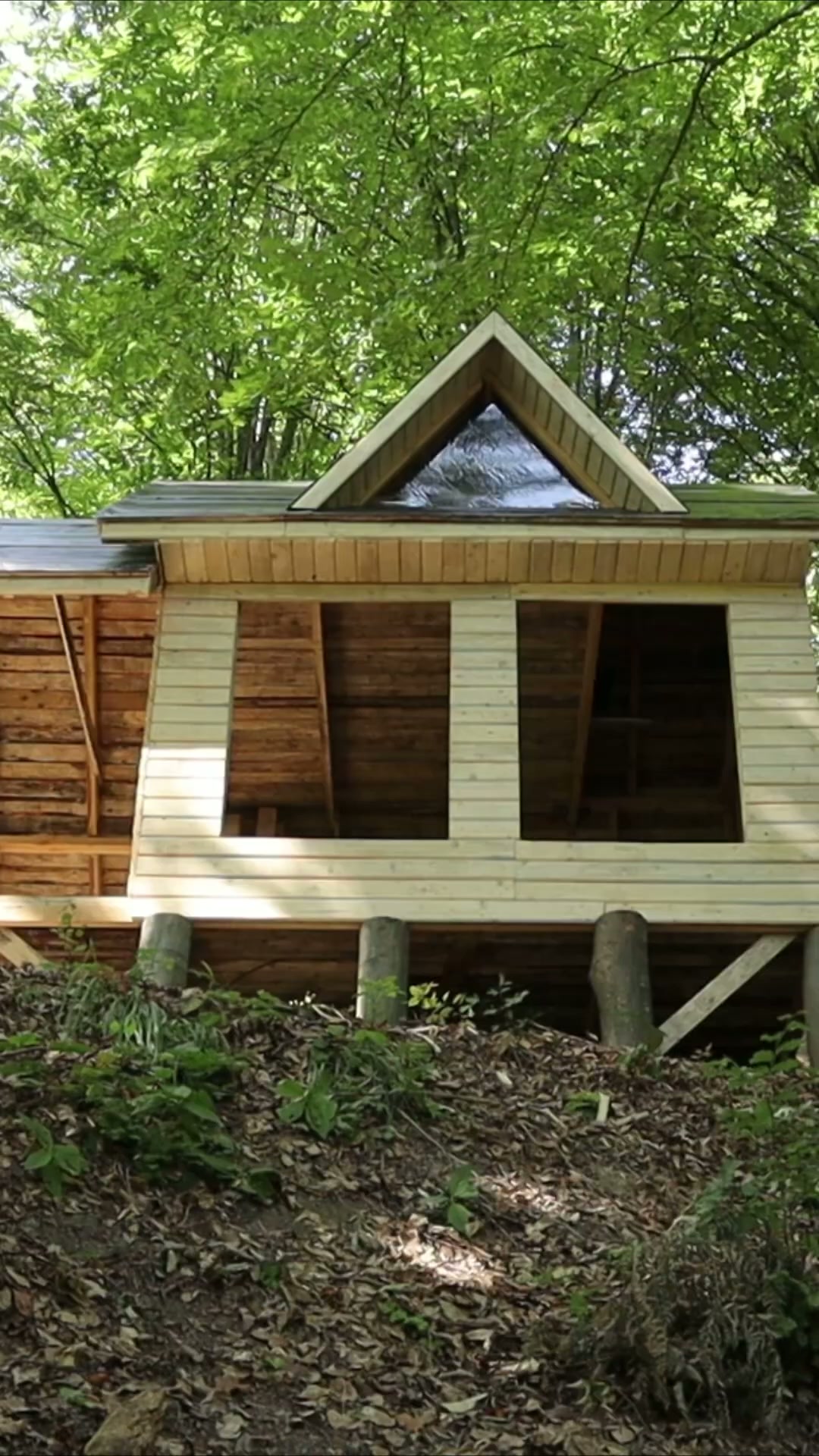 House in the forest #camping #bushcraft #survival #building part-4