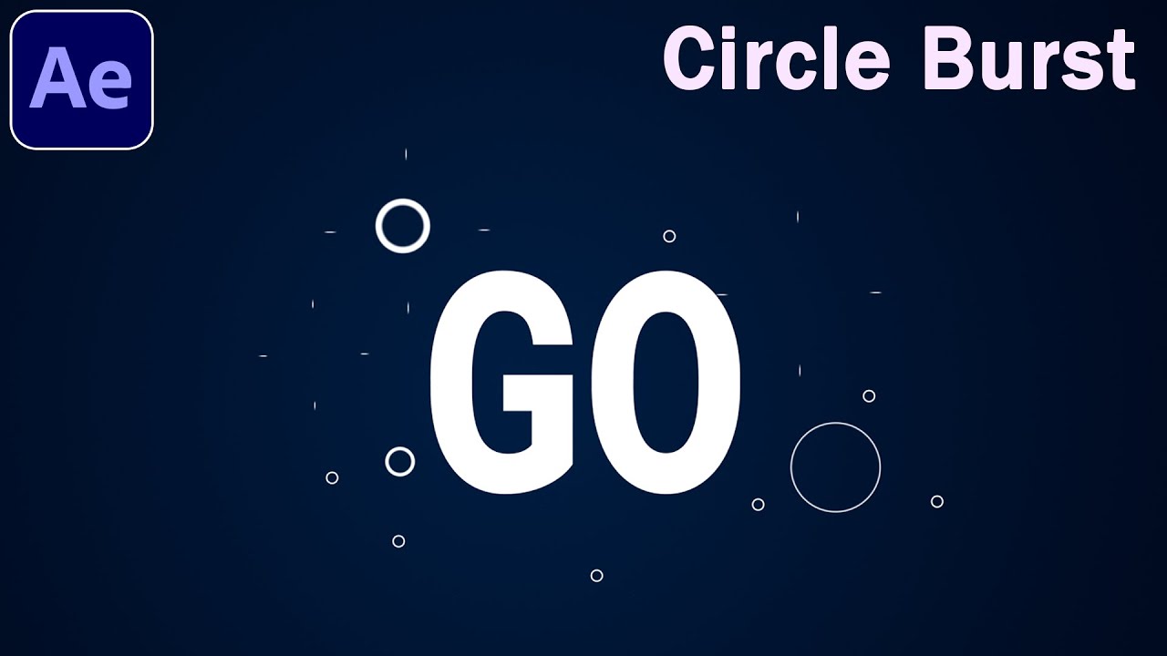 After Effects tutorial - Make the circle burst #oe334