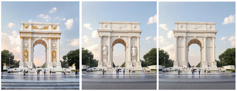 Trump floats three designs for his 'Independence Arch' in DC