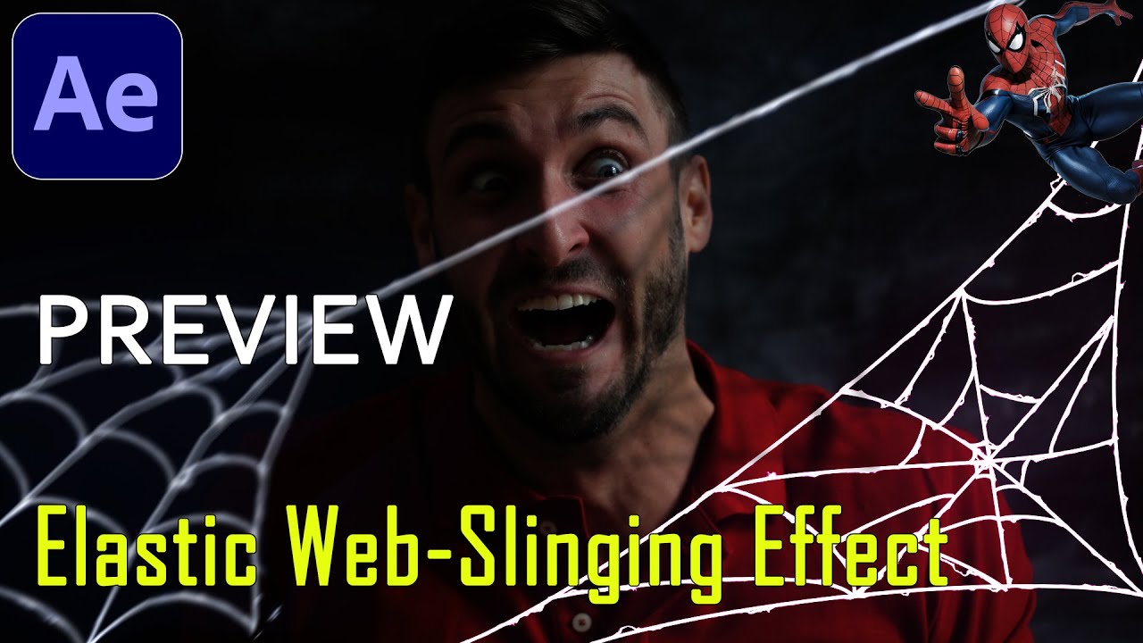 Preview - After Effects tutorial: Make a realistic, elastic spider web