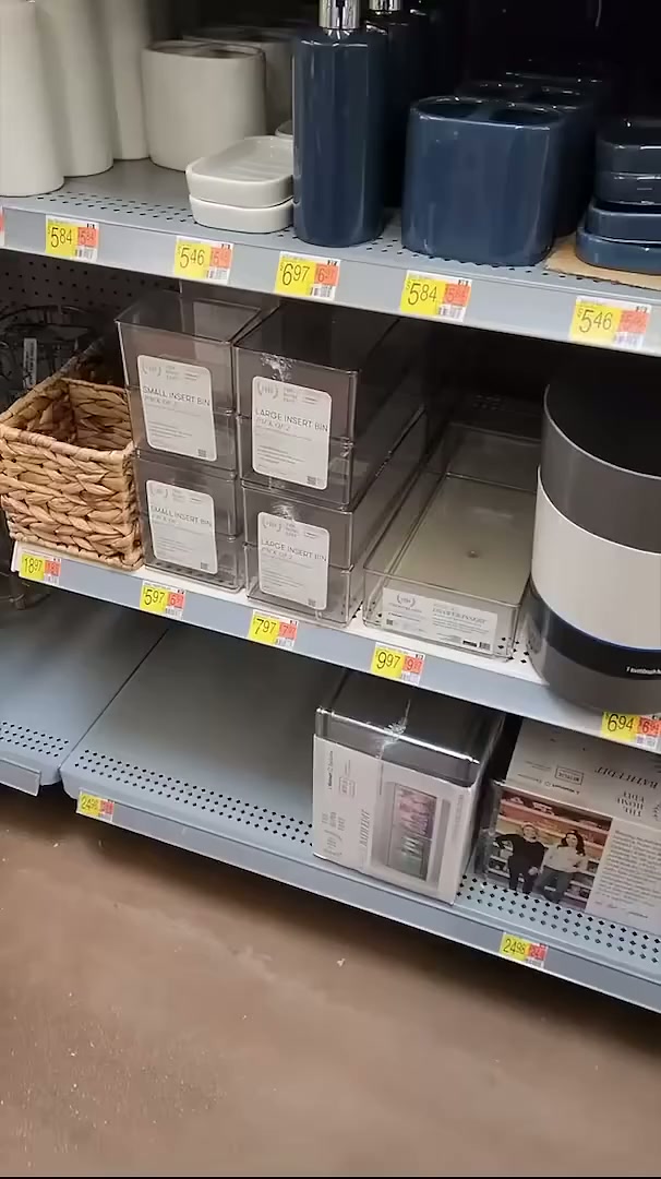 Grab a cheap Walmart bin (this is genius! 🤯)