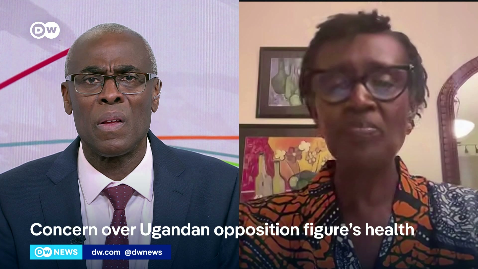 Detained Ugandan opposition figure's health is 'worrying'