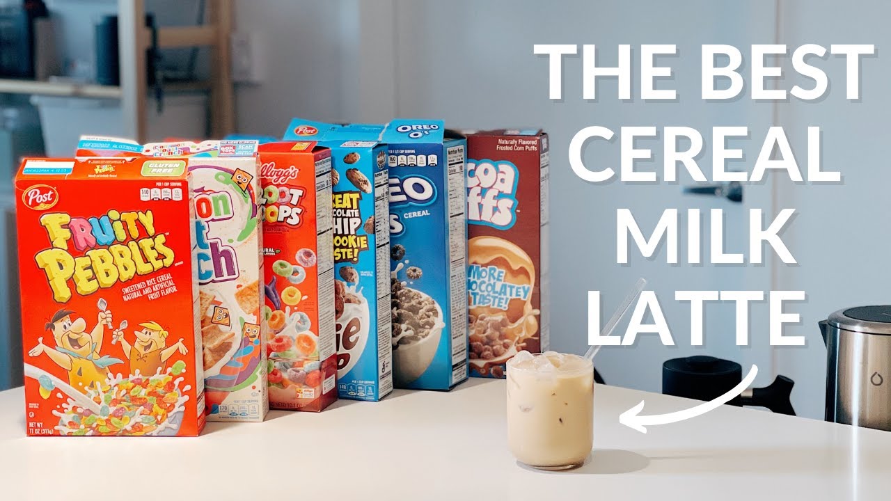 I tried making cereal milk lattes with 6 different cereals—which is best?