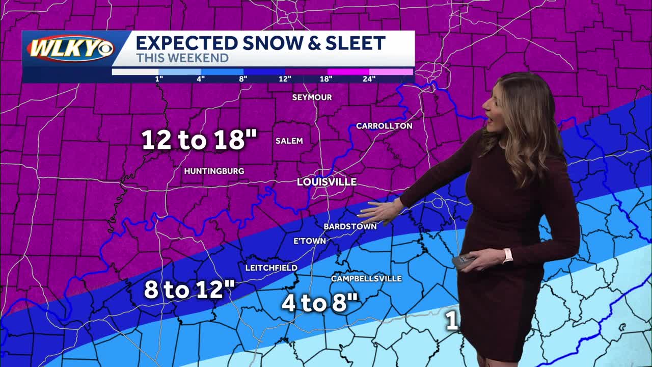 Potential impacts of winter snow storm
