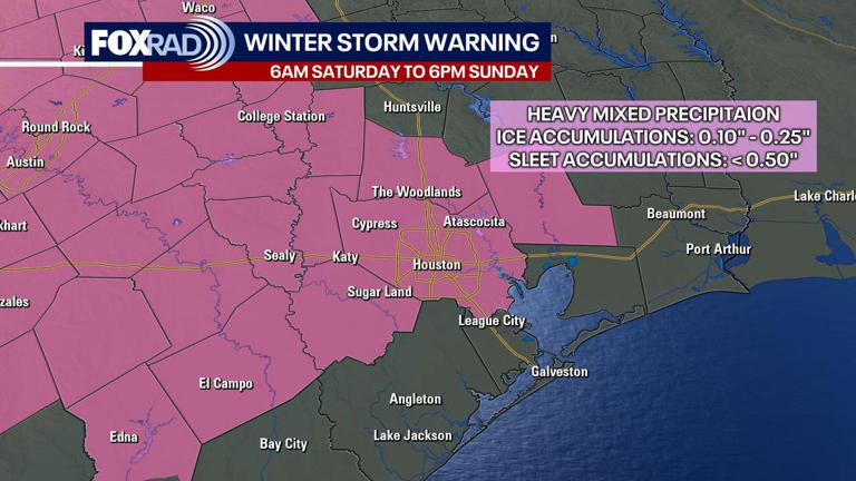 Live Houston winter storm updates: Weekend forecast, school closings ...