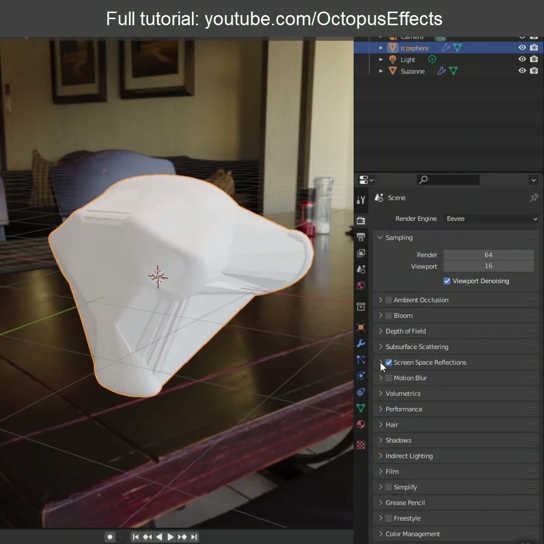 Plastic wrap an object in Blender